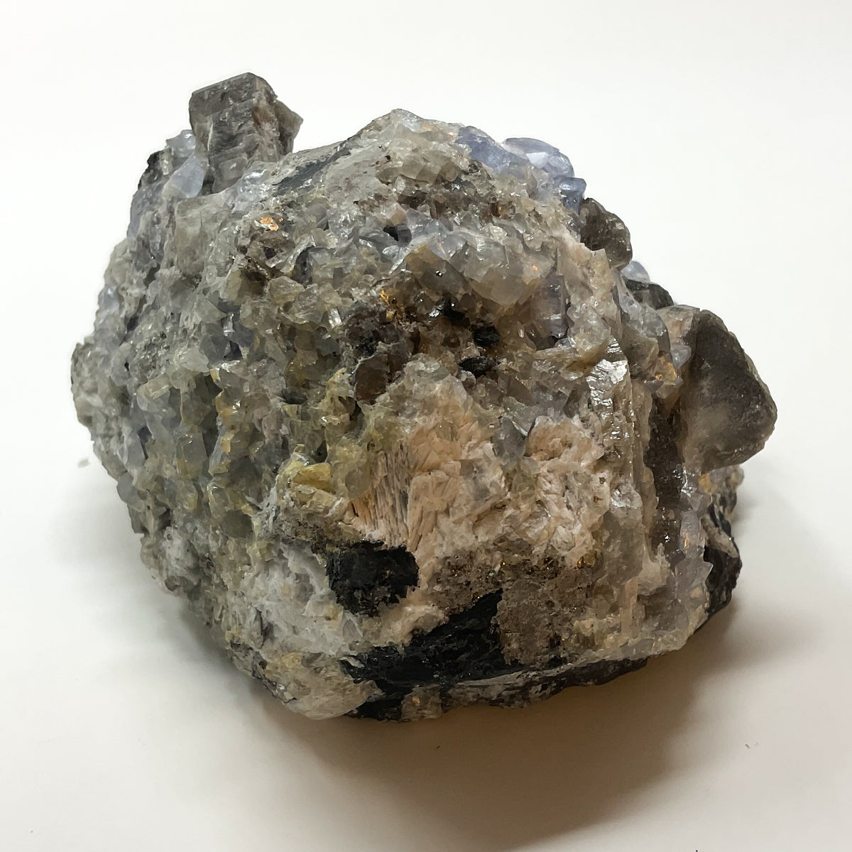 Blue Dolomite with Black Calcite from Colombia – Cornerstone Minerals